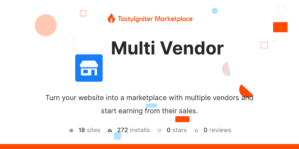 Multi Vendor - Extensions - TastyIgniter Marketplace