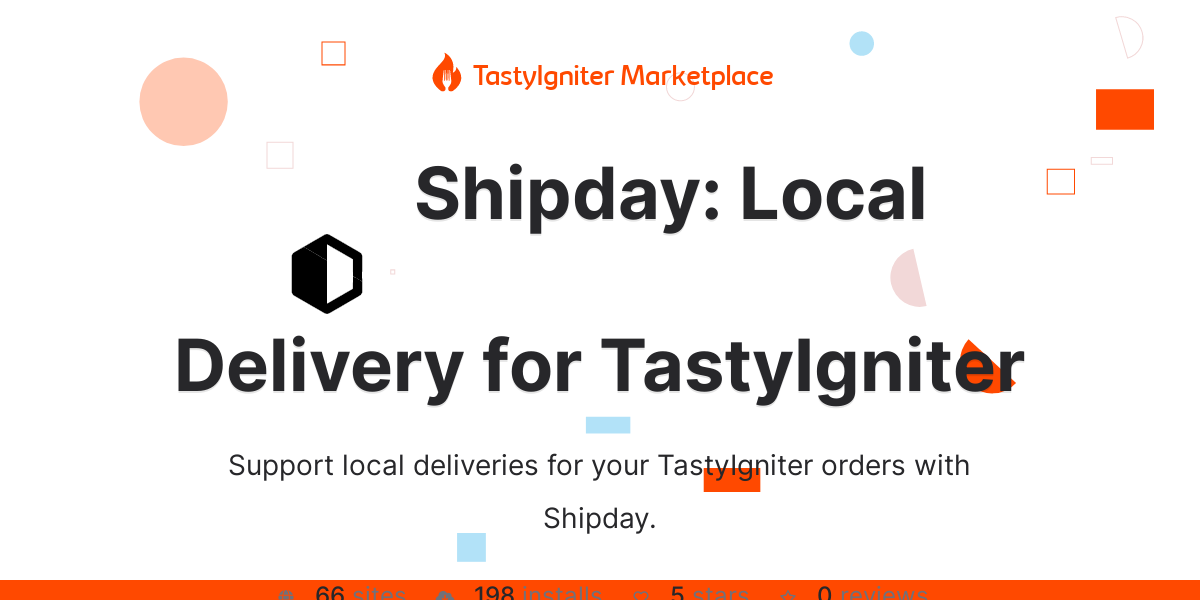 Shipday: Local Delivery for TastyIgniter - Extensions - TastyIgniter Marketplace